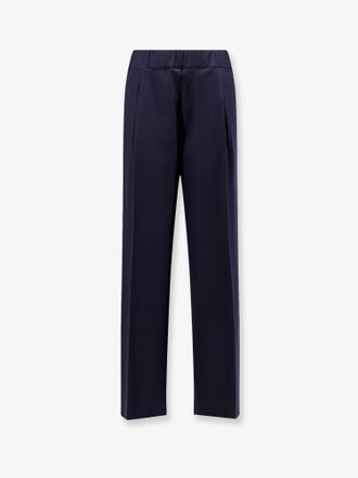 Semicouture Wool trousers with elastic waistband - SEMICOUTURE - gender_Woman