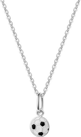 Zeeme for Kids Anh&auml;nger mit Kette 925/- Sterling Silber rhodiniert Fu&szlig;ball