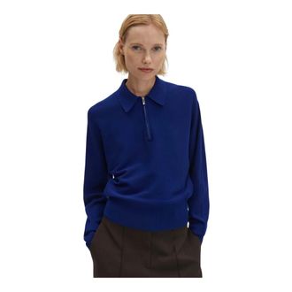 someday Strickpullover mit Rundhalsausschnitt - - Knitwear - Damen - Blau - L