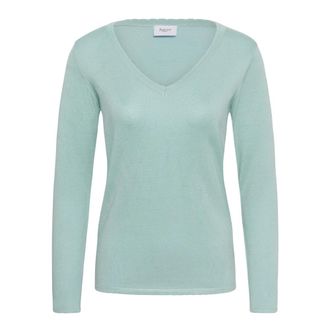 Saint Tropez MilaSZ Pull Col en V - Femme - Pulls - Vert - Taille: 40 FR