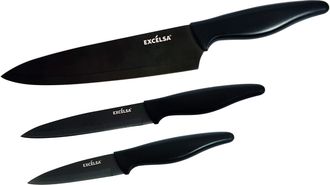 Excelsa Enjoy Home Messer 3er Set Titan schwarz
