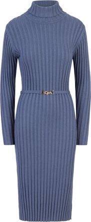 Apart Fashion APART Midistrickkleid mit G&uuml;rtel, Mittelblau, 36