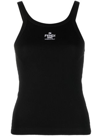 Fendi Klassisches Tanktop - Schwarz