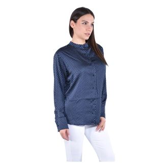 Michael Kors Relaxed Satin Shirt - - Blouses & Shirts - Damen - Blau - XS