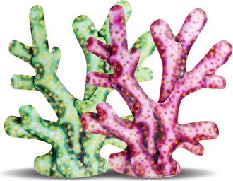 Milisten Korallen Wandschmuck 2 St&uuml;ck Kreative Dekoration Gr&uuml;n f&uuml;r Innen und Au&szlig;enbereich Wohnzimmer