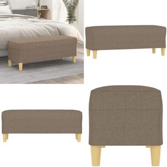 vidaXL Sitzbank Taupe 100x35x41 cm Stoff - Sitzbank - Sofa - Flurbank - Polsterbank - Couch - Home & Living