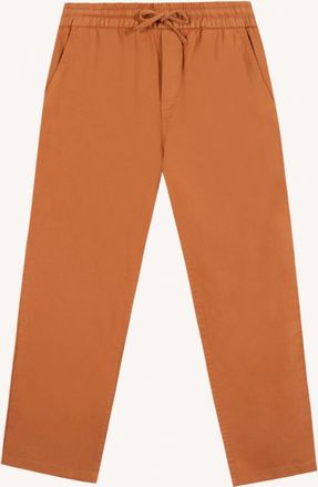 Faguo Pantalon en lin brique clair - DREUILLE