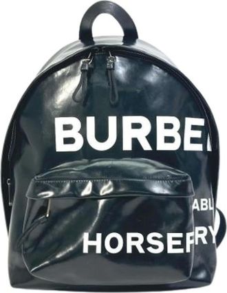Burberry unisex, Pre-owned, Noir, Taille: ONE Size Sac &agrave; dos vintage Pre-owned