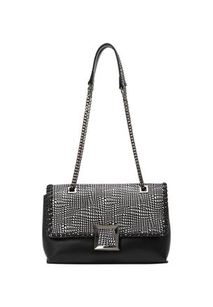 Faina Klappentasche Klappentasche Frauen schwarz-wei&szlig;