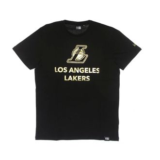 New Era Homme, Tops, Noir, Taille: M NBA Tee Noir Or Lakers