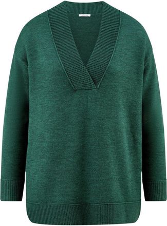 Peter Hahn V-Pullover Peter Hahn grün