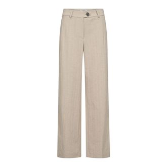Co'Couture Femme, Pantalons, Beige, Taille: 44 FR Wide Pantalons