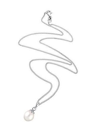 Elli Collier Femme Perle dEau Douce Chinoise Argent (925/1000)