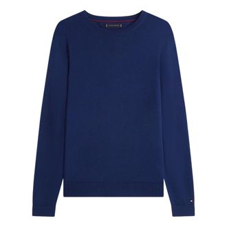 Tommy Hilfiger Pullover f&uuml;r Herren, Rundhalsausschnitt, Bio-Baumwolle (Marine)