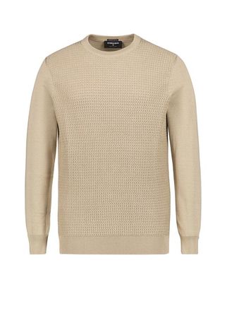 Strellson Herren Pullover beige unifarben