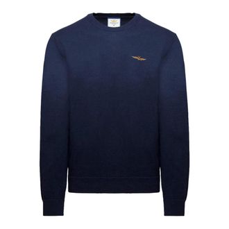 Aeronautica Ma1611Ul00506 Rundhals-Strickware - - Knitwear - Herren - Blau - XL