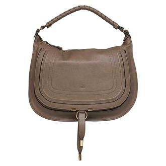 Chlo&eacute; Marcie Shoulder Bag Deep Taupe - - Bags - Damen - Braun - ONE SIZE