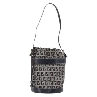 Fendi Pre-owned Zucchino Canvas Bucket Bag - - Pre-owned - Damen - Blau - ONE SIZE