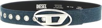 Diesel Femme, Accessoires, Bleu, Taille: 75 CM B-1Dr Leather Belt