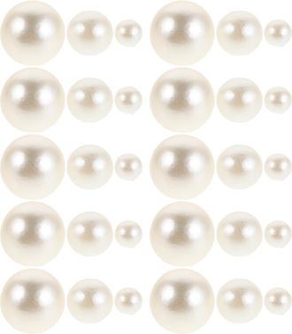 BESPORTBLE 500st&uuml;cke Vasenf&uuml;llperlen aus Kunststoff in Wei&szlig;er Farbe Elfenbeinfarbene Perlen f&uuml;r Tischdekorationen und Partys Perlen als Vasenf&uuml;ller und Streuperl