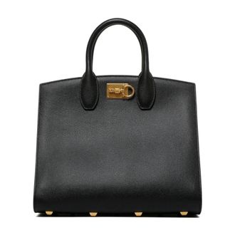 Ferragamo Small Studio Box Bag - - Bags - Damen - Schwarzk - ONE SIZE
