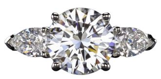 Verde 2ct IGI Certified Lab-grown Round Cut Diamond Ring