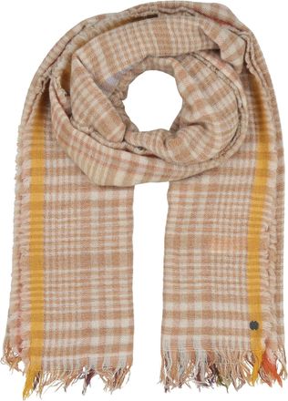 Fraas Wollstola kariert mit farbigen Highlights - 60 x 180 cm - leichter Schal f&uuml;r Damen
