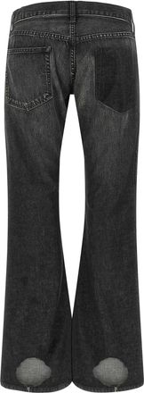 Junya Watanabe Patchwork Distressed Flared Jeans - Black