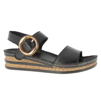 Andrea Conti Damen Sandalette Sandale, schwarz, 38 EU