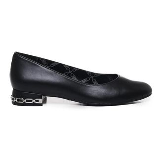 Michael Kors Schwarze Ballerinas aus Leder mit flachem Absatz - - Shoes - Damen - Schwarzk - 37 EU