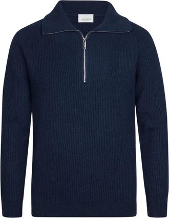 Profuomo Pull &agrave; demi-zip - Homme - Pulls - Bleu - Taille: XL