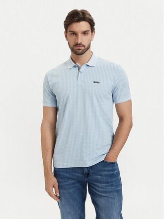 HUGO BOSS Poloshirt Pl Goc Birdie 3 50559355 Hellblau Regular Fit