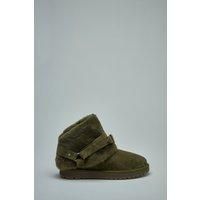 Burberry Suede and Shearling Chubby Boots