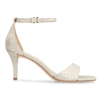 Michael Kors Glitzersandalen mit verstellbarem Kn&ouml;chelriemen - - Shoes - Damen - Gelb - 35 EU