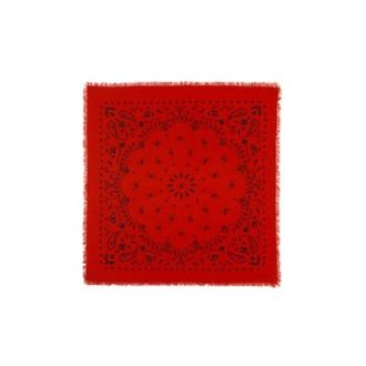 Kujten Kujten - Bandana Hachiko Grand Carr&eacute; - unisex - Accessoires - Rouge - Taille: ONE Size