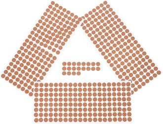 Holibanna IWOWHERO 500 St&uuml;ck Selbstklebende Runde Korkpads Vibrationsd&auml;mpfende M&ouml;belgleiter Hitzesch&uuml;tzende Anti Rutsch Untersetzer f&uuml;r Selbstgemacht Pflanzent&ouml;