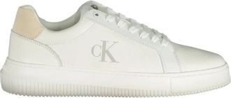 Calvin Klein Homme, Chaussures, Blanc, Taille: 44 EU Baskets en polyester blanc