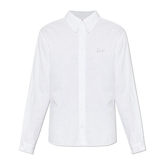 Kenzo Hemd mit gesticktem Logo - - Shirts - Herren - Wei&szlig; - M