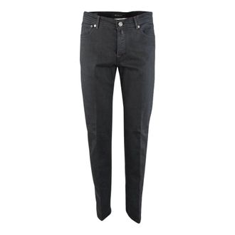 Kiton Jeans Classic Solid 100% Handmade - - Jeans - Herren - Schwarzk - W33