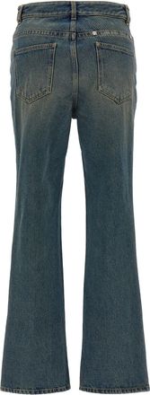 Givenchy Chain-Embellished Logo Waist Jeans - Blue