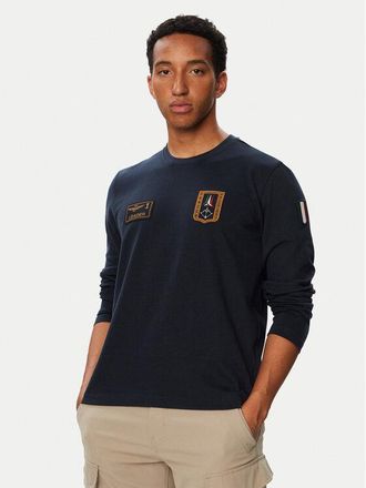 Aeronautica Aeronautica Militare Longsleeve 262TS2568UJ00703 Dunkelblau Regular Fit