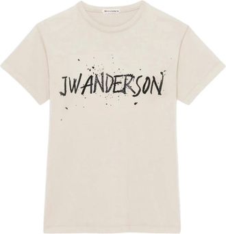 J.W.Anderson Homme, Tops, Beige, Taille: L T-shirt Circulaire