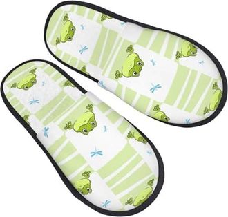 Generic Accueil Pantoufles Grenouilles Et Libellules R&eacute;utilisables Hiver Pantoufles Lavables Chausson Hotel Pour H&ocirc;tel Int&eacute;rieur Femmes L
