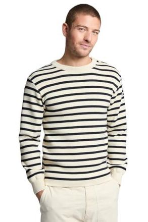 Armor Lux Pull Marin Rayé Fouesnant Homme, Bleu (Nature/Rich Navy Bi7), 5