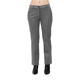 Via Masini 80 Pantalone in jersey tricottina con gamba a trombetta - - Trousers - Damen - Grau - S