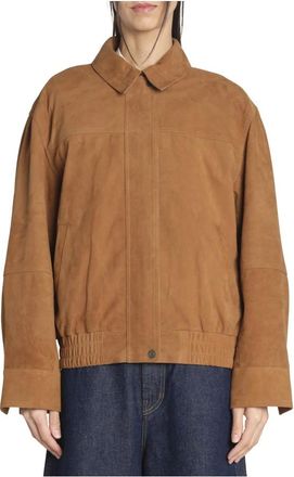 Vanessa Bruno Femme, Vestes, Beige, Taille: 36/38 FR Giubbino in camoscio