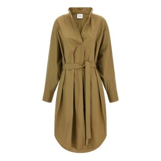 Nude Chemisier Midikleid - - Dresses - Damen - Braun - XS