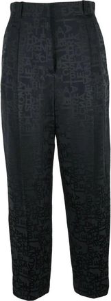 Elisabetta Franchi Femme, Pantalons, Noir, Taille: 38 FR Pantalon classique taille haute avec poches