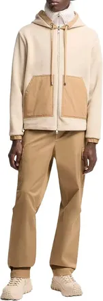 Moncler Cotton-Blend Gabardine Cargo Pants - Beige
