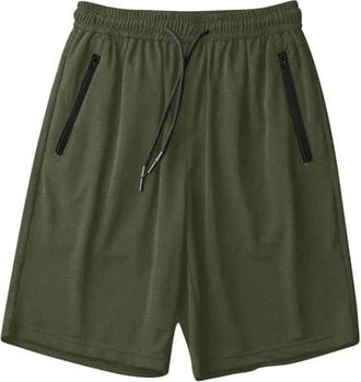 Generico Short de course pour homme, s&eacute;chage rapide, entra&icirc;nement, gym, entra&icirc;nement, short l&eacute;ger en maille respirante pour entra&icirc;nement, fitness, course &agrave; pie